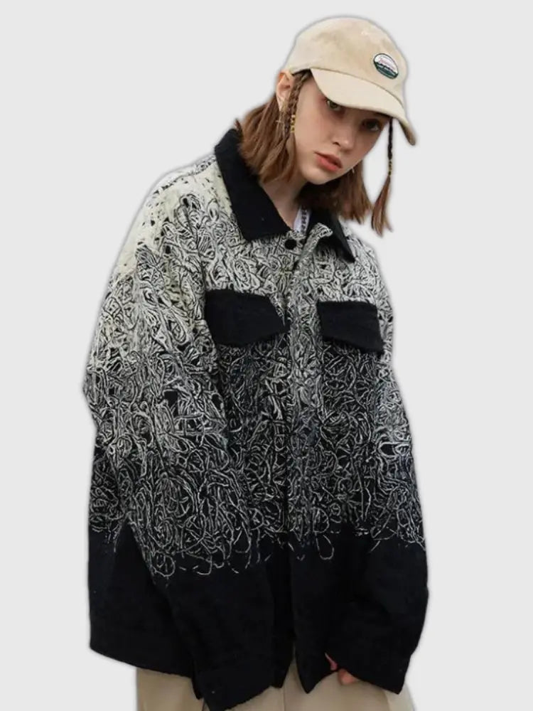 Harajuku Gradient Jacket 'Darkness' – Japan-Clothing